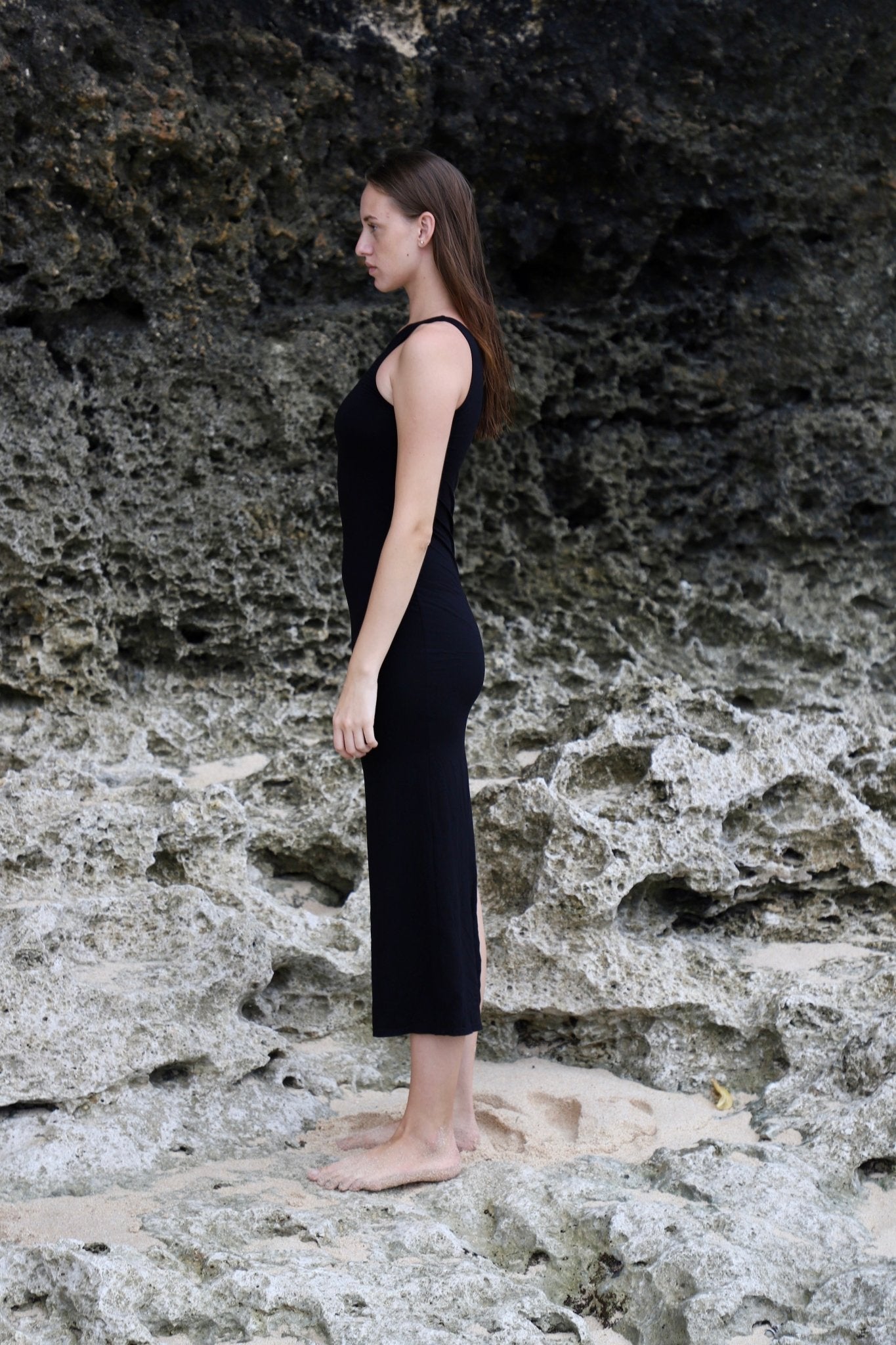 Aoi Ena Split Dress – Makara wear sustainable swimwear, active wear and ...